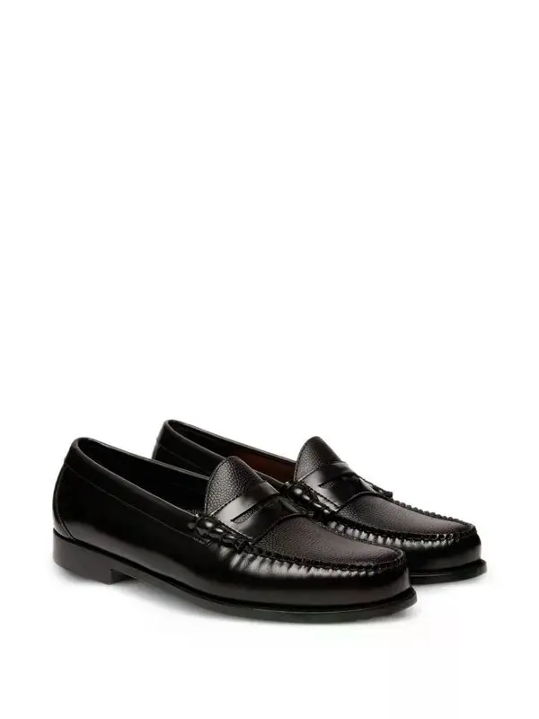 G.H.BASS Hand-stitched Leather Loafers