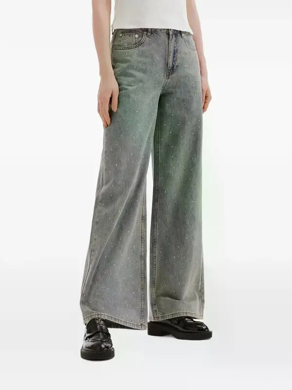 B+AB Embellished Wide Leg Jeans