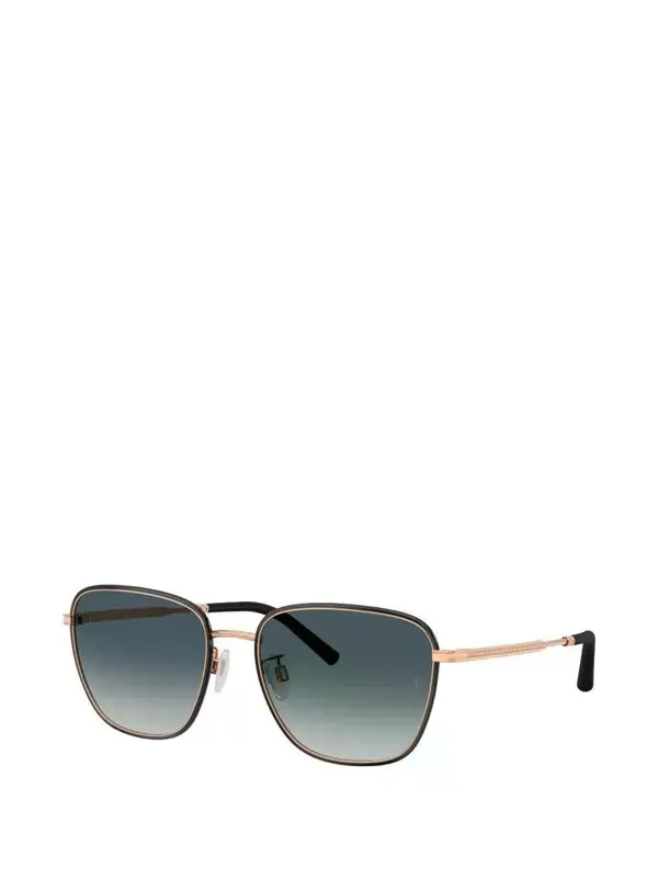 Oliver Spencer Square Frame Sunglasses - Black