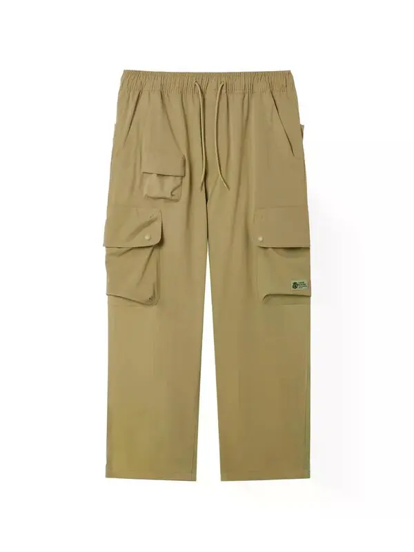 FINGERCROXX Drawstring-waist Cargo Trousers - Neutrals