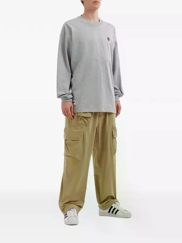 FINGERCROXX Drawstring-waist Cargo Trousers - Neutrals