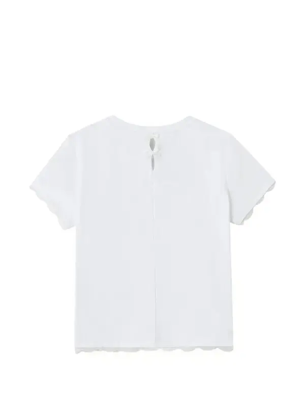 B+AB Scalloped-trim T-shirt