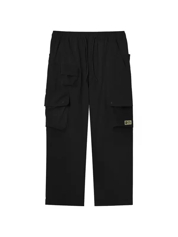 FINGERCROXX Logo-patch Cargo Pants - Black