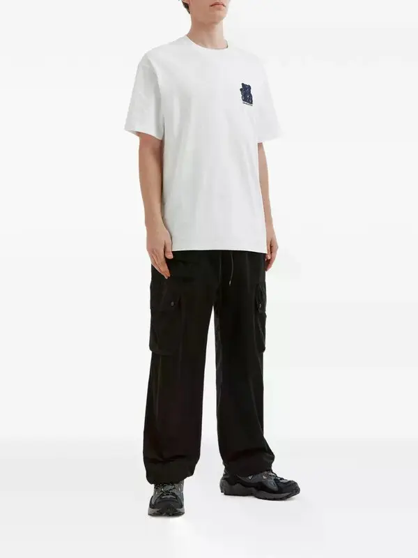 FINGERCROXX Logo-patch Cargo Pants - Black