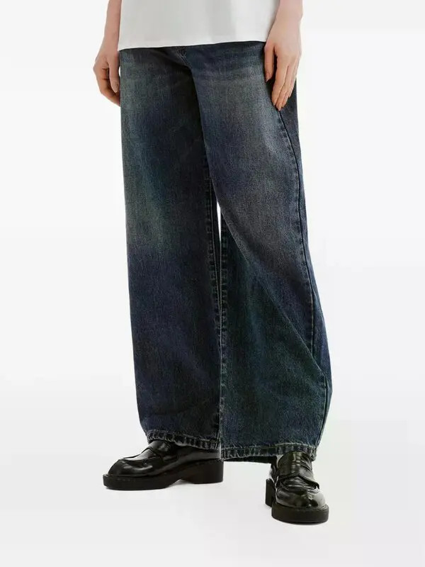 B+AB Faded-effect Wide-leg Jeans