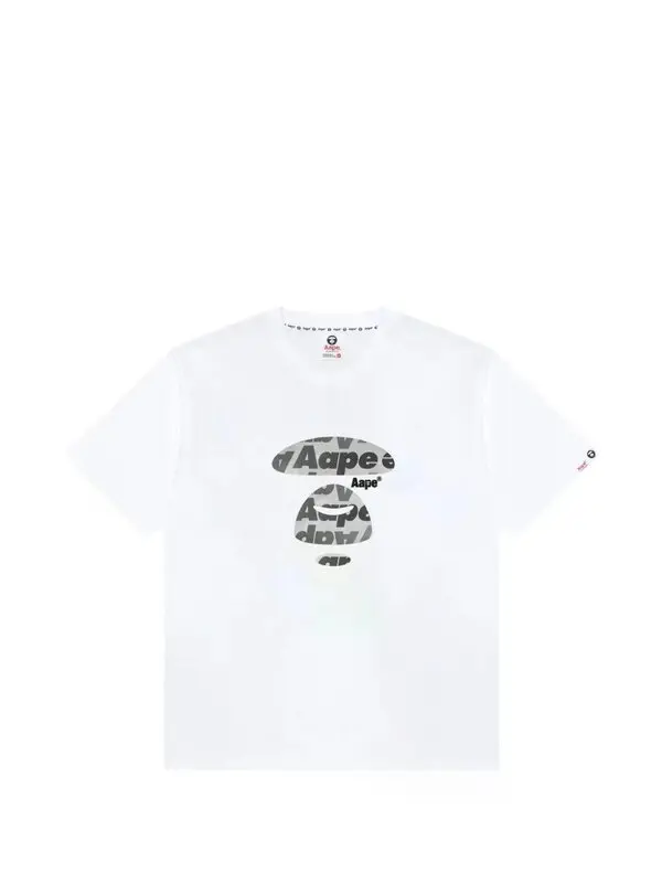 AAPE BY *A BATHING APE Logo Print T-shirt - White