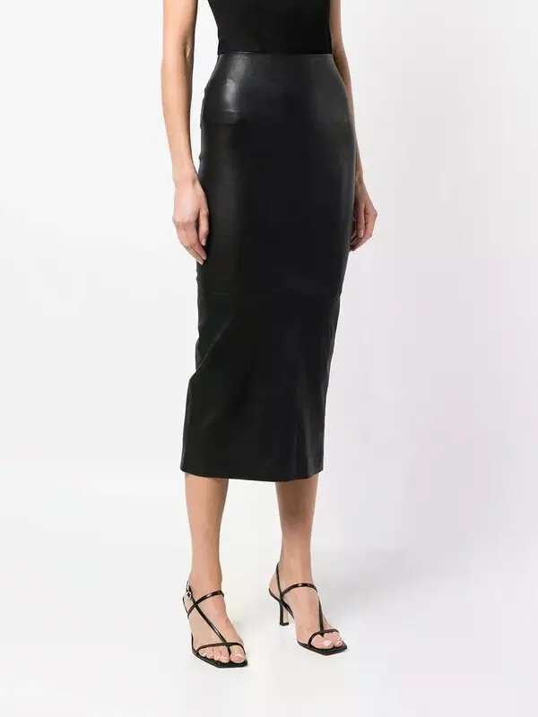 Sprwmn Leather Pencil Skirt