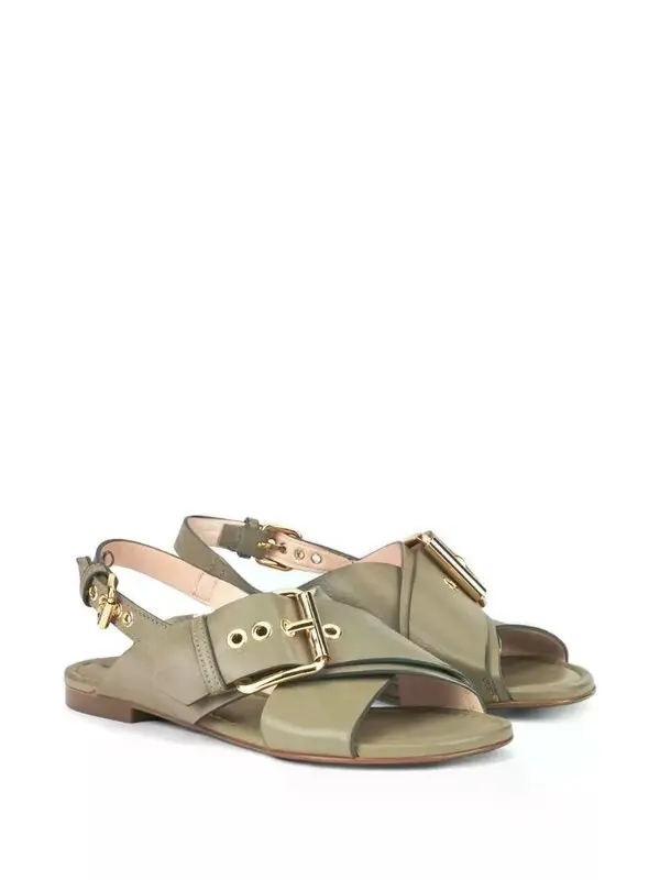 Agl Buckled-strap Flat Sandals