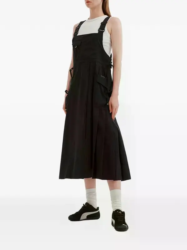 MUSIUM DIV. Pleated Midi Dress - Black