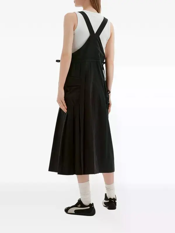 MUSIUM DIV. Pleated Midi Dress - Black