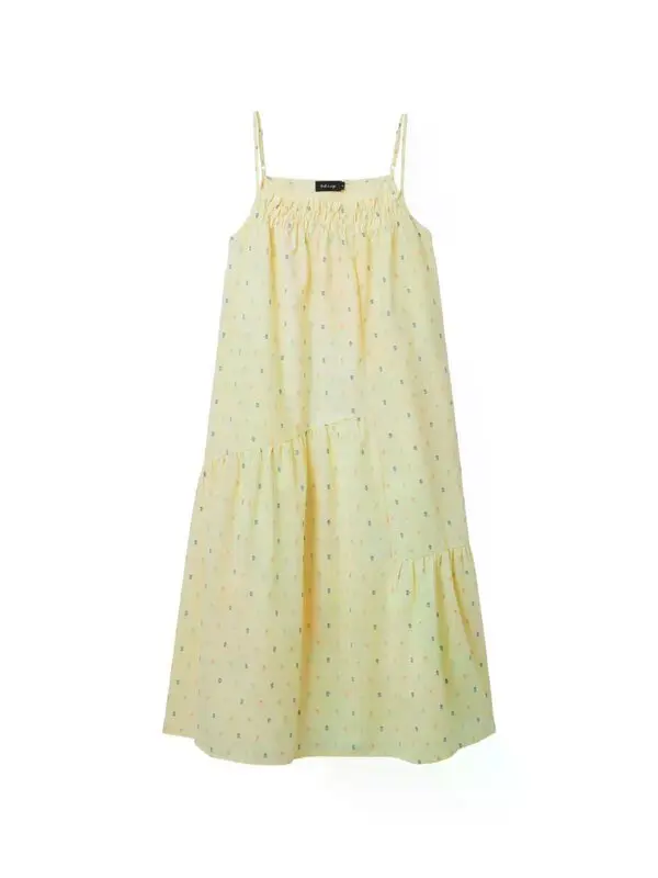 TOUT A COUP Ruffled Midi Dress