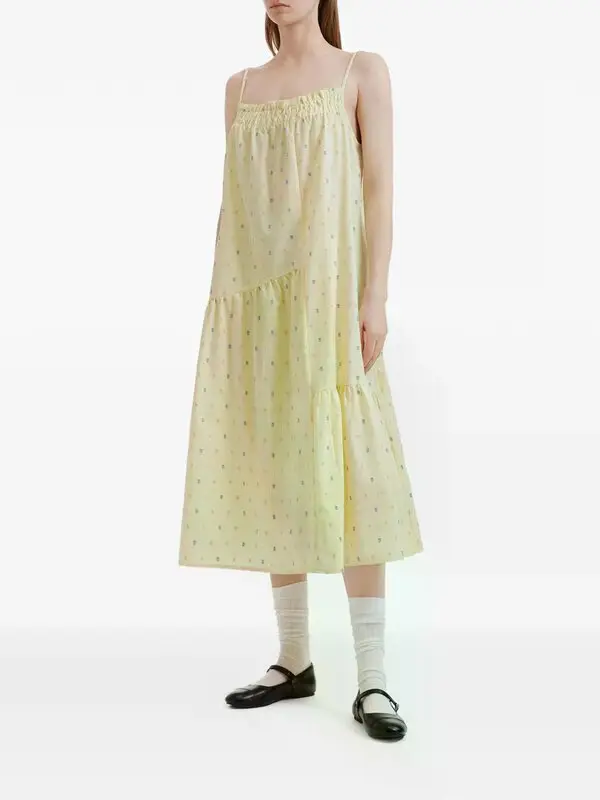 TOUT A COUP Ruffled Midi Dress