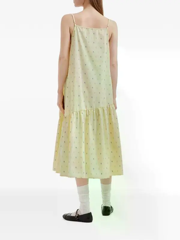 TOUT A COUP Ruffled Midi Dress
