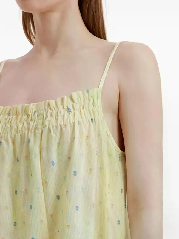 TOUT A COUP Ruffled Midi Dress