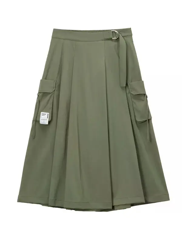 MUSIUM DIV. Belted Wide-leg Layered Trousers