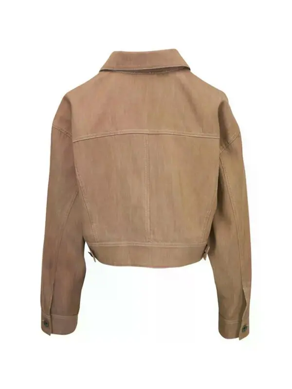 Brunello Cucinelli Flap-pocket Cropped Jacket - Neutrals