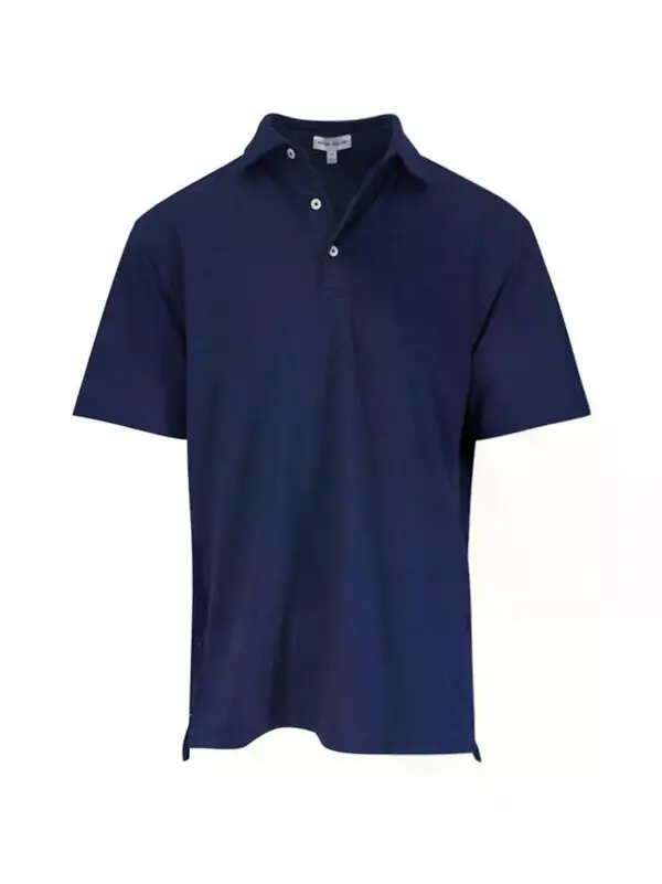 Peter Millar Ryles Crown Flex Knit Polo Shirt - Blue