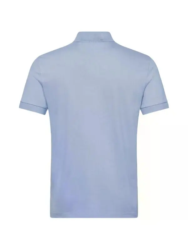 BOSS Logo-patch Stretch-cotton Polo Shirt