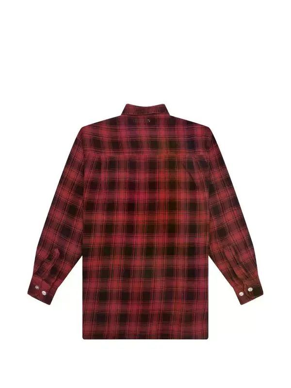 Needles Ribbon Over Dye Flannel Shirt - Red