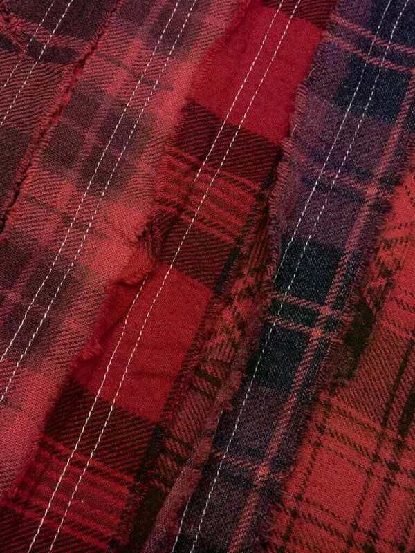 Needles Ribbon Over Dye Flannel Shirt - Red