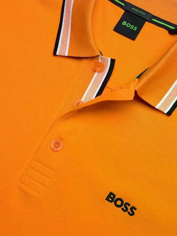 BOSS Striped Trim Polo