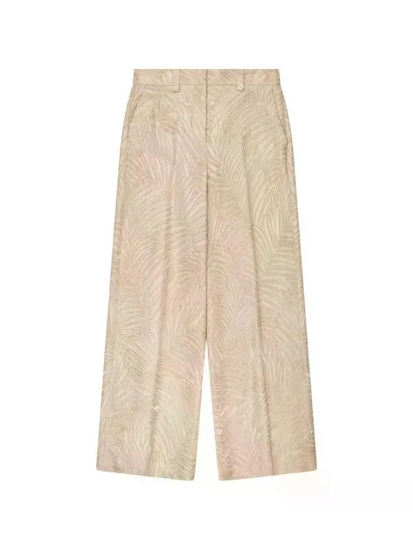 Incotex Jacquard Straight Leg Trousers
