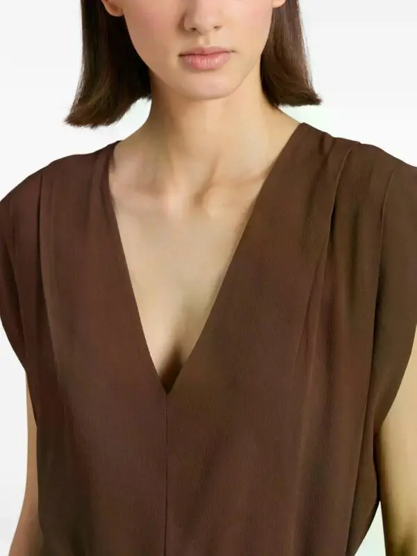GLANSHIRT V-neck Belted Jumpsuit