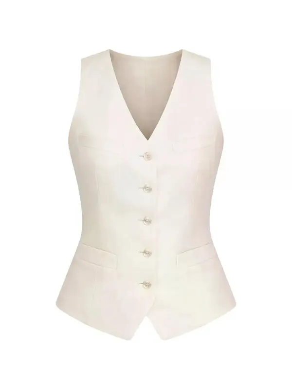 Ralph Lauren Buttoned V-neck Waistcoat - Neutrals