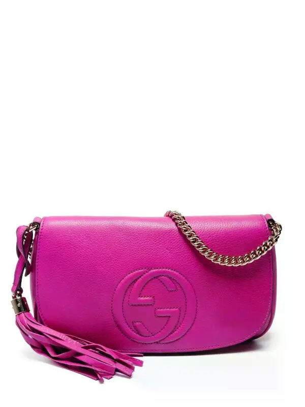 Gucci Soho Leather Shoulder Bag - Pink
