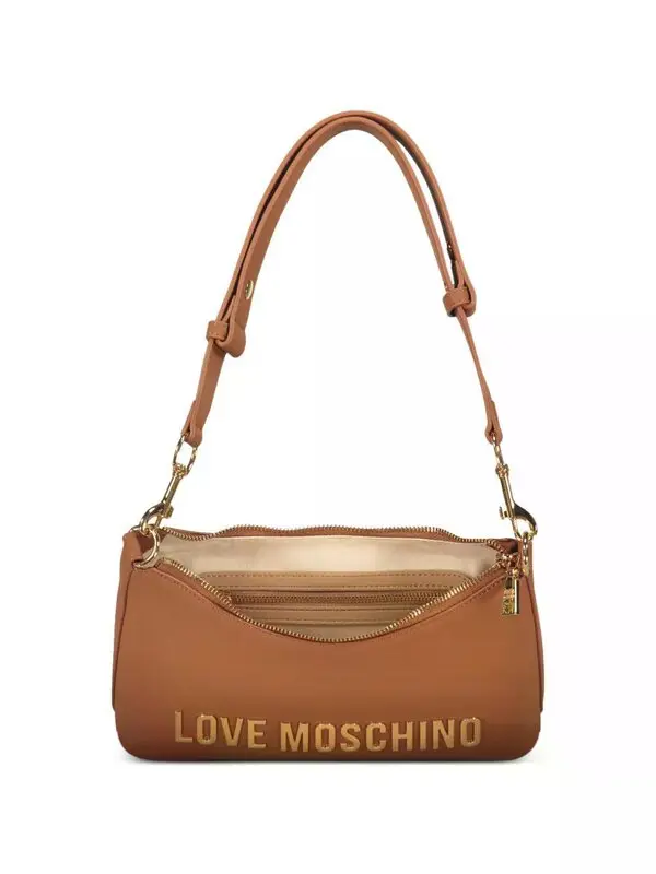 Moschino Logo Lettering Shoulder Bag - Neutrals