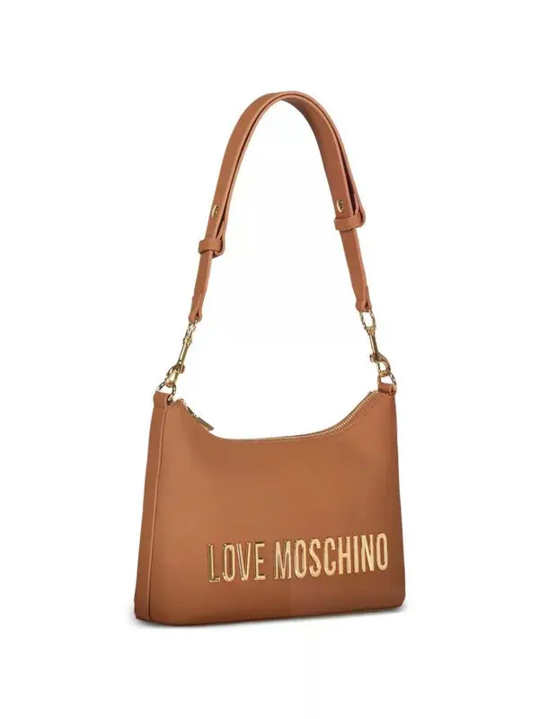 Moschino Logo Lettering Shoulder Bag - Neutrals