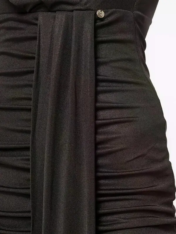 NISSA Backless Draped Mini Dress