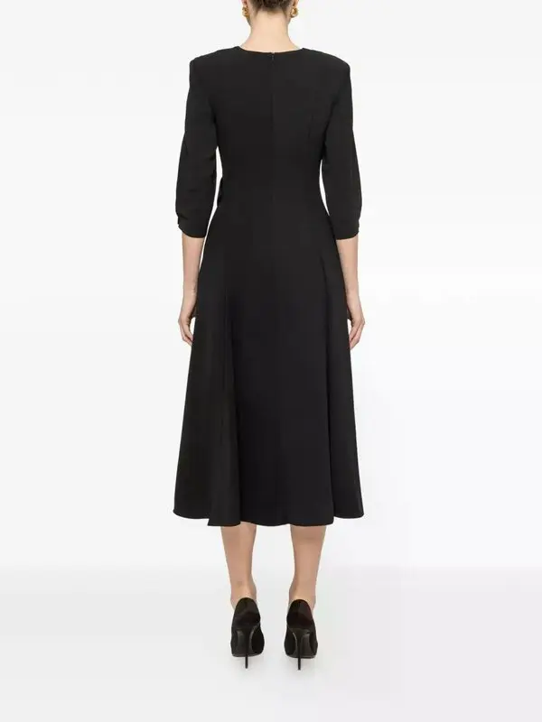 NISSA Button Detail Midi Dress