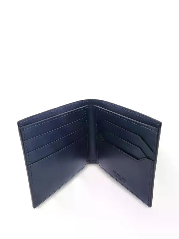 Montblanc Patterned Leather Wallet - Blue
