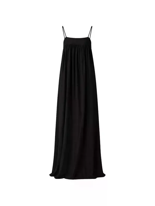 PDR PHISIQUE DU ROLE Empire-line Silk Dress - Black