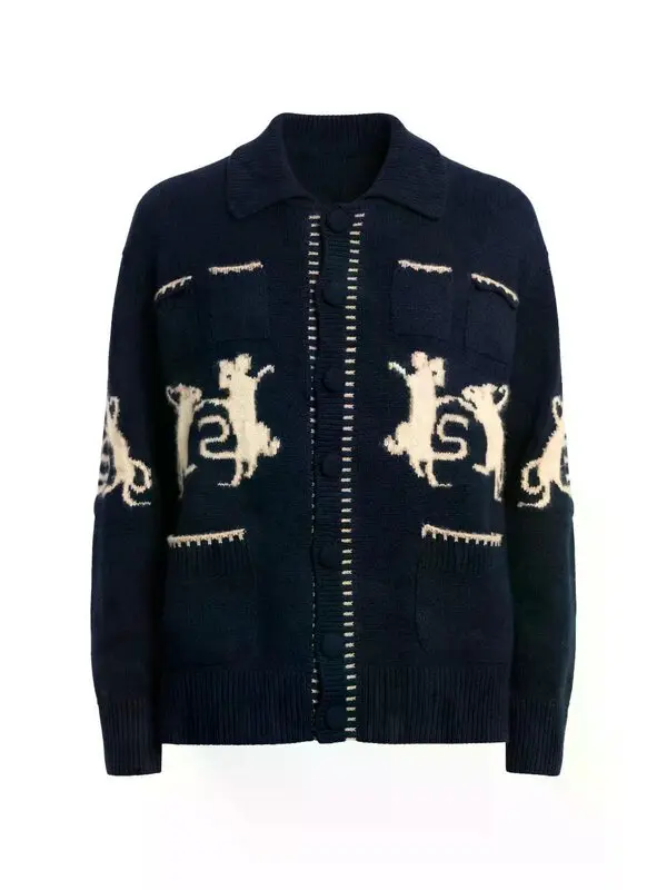 BAZISZT Jacquard Cardigan