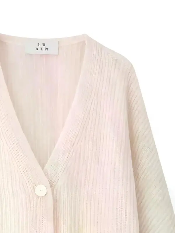 LU REN V-neck Button Cardigan