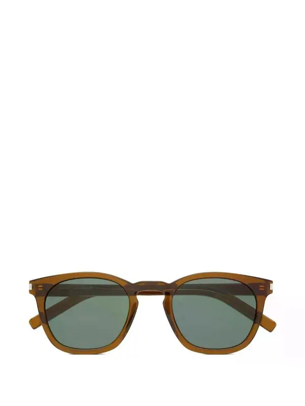 Saint Laurent Bold 28 Round-frame Sunglasses - Brown