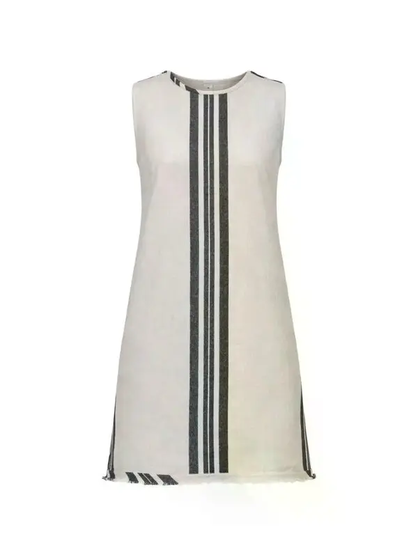 OSKLEN Striped Fringed Mini Dress
