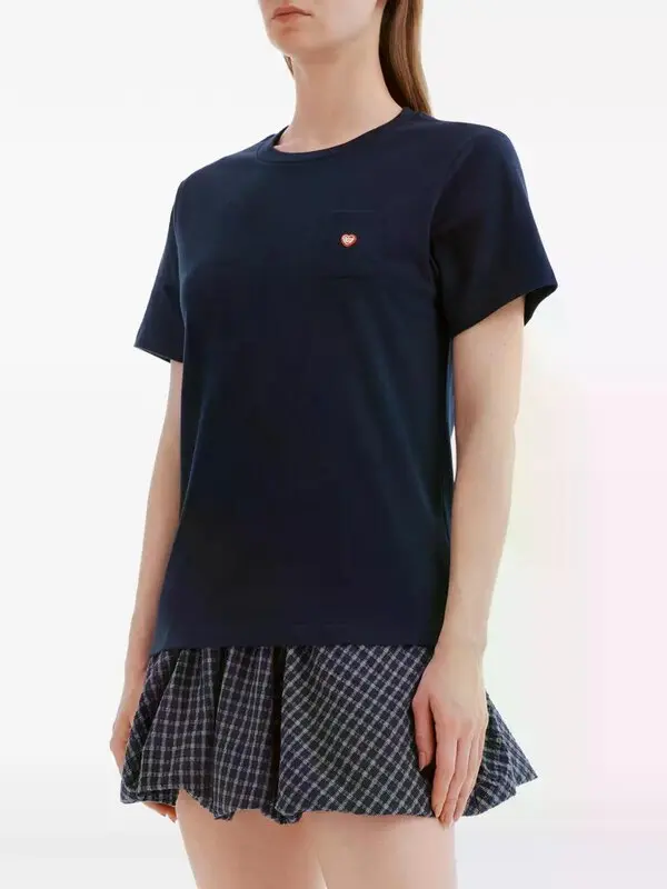 CHOCOOLATE Heart-motif T-shirt - Blue