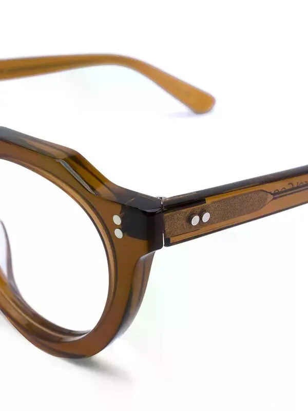 LESCA Pica Eyeglasses - Brown