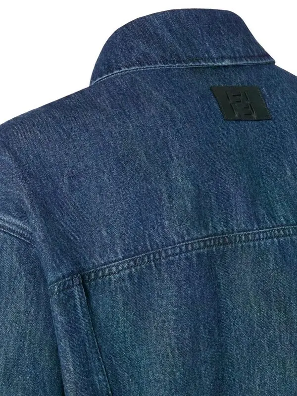 Fendi Logo-patch Denim Jacket