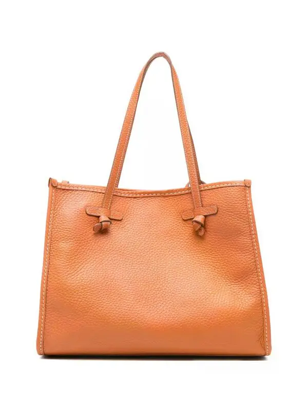 GIANNI CHIARINI Marcella Knot Detail Shoulder Bag - Orange