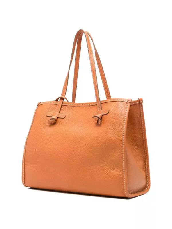 GIANNI CHIARINI Marcella Knot Detail Shoulder Bag - Orange