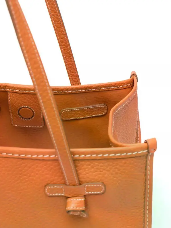 GIANNI CHIARINI Marcella Knot Detail Shoulder Bag - Orange