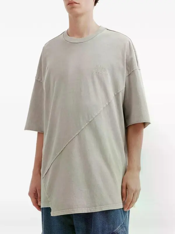 FIVE CM Panelled Raw-cut T-shirt