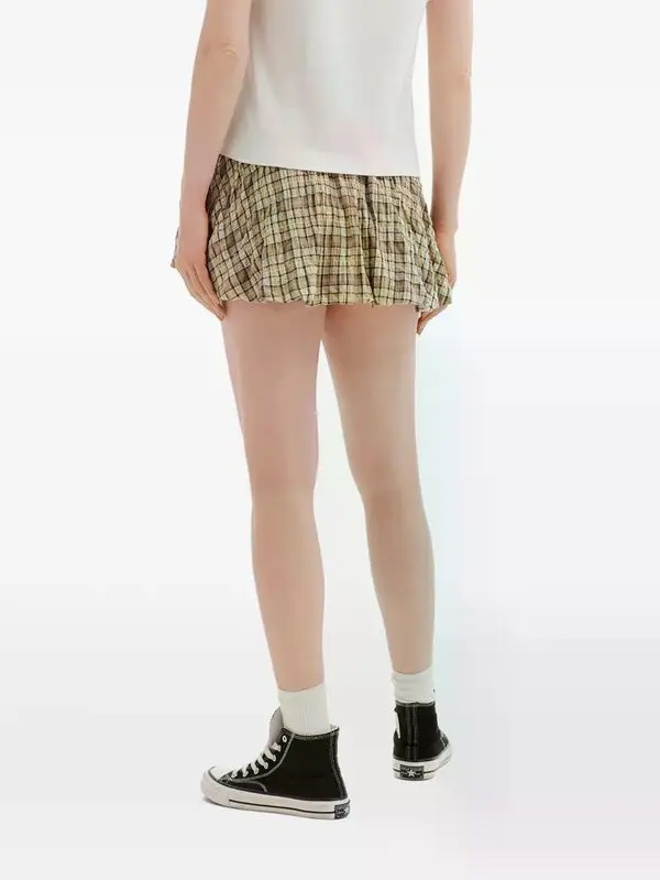 CHOCOOLATE Plaid Mini Skirt