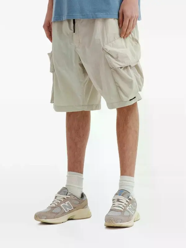 Izzue Cargo Shorts With Elasticated Waistband - Neutrals