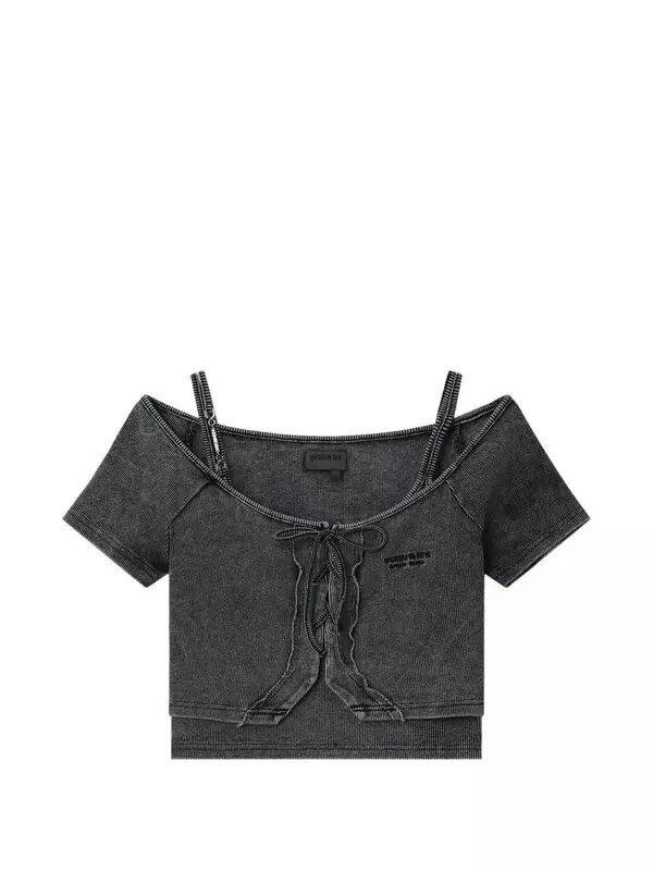 MUSIUM DIV. Shoulder Straps Crop Top