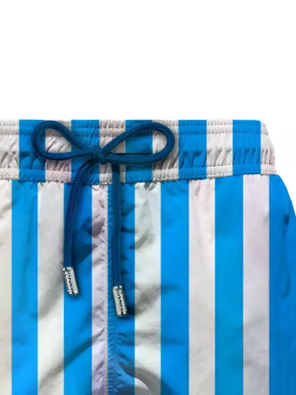 MC2 SAINT BARTH Striped Swim Shorts - Blue